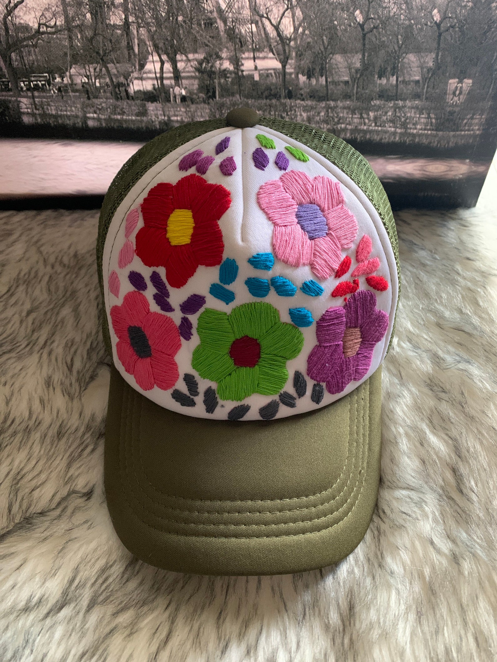 Gorras bordadas a mano | Etsy