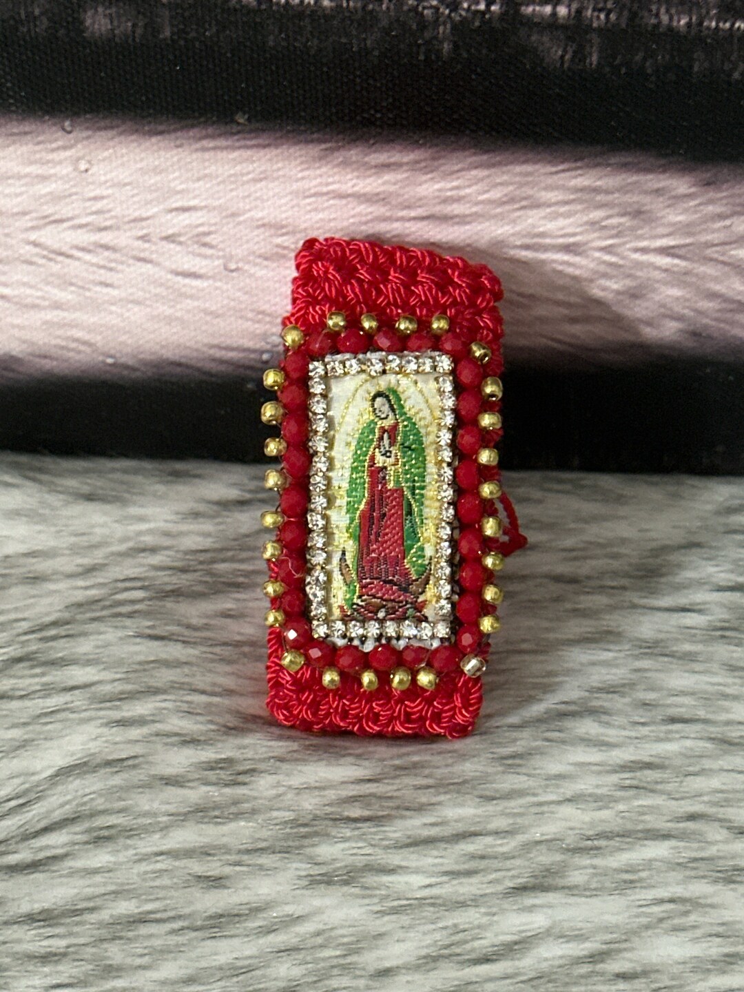 Macramé Bracelet Virgin of Guadalupe - Etsy Australia