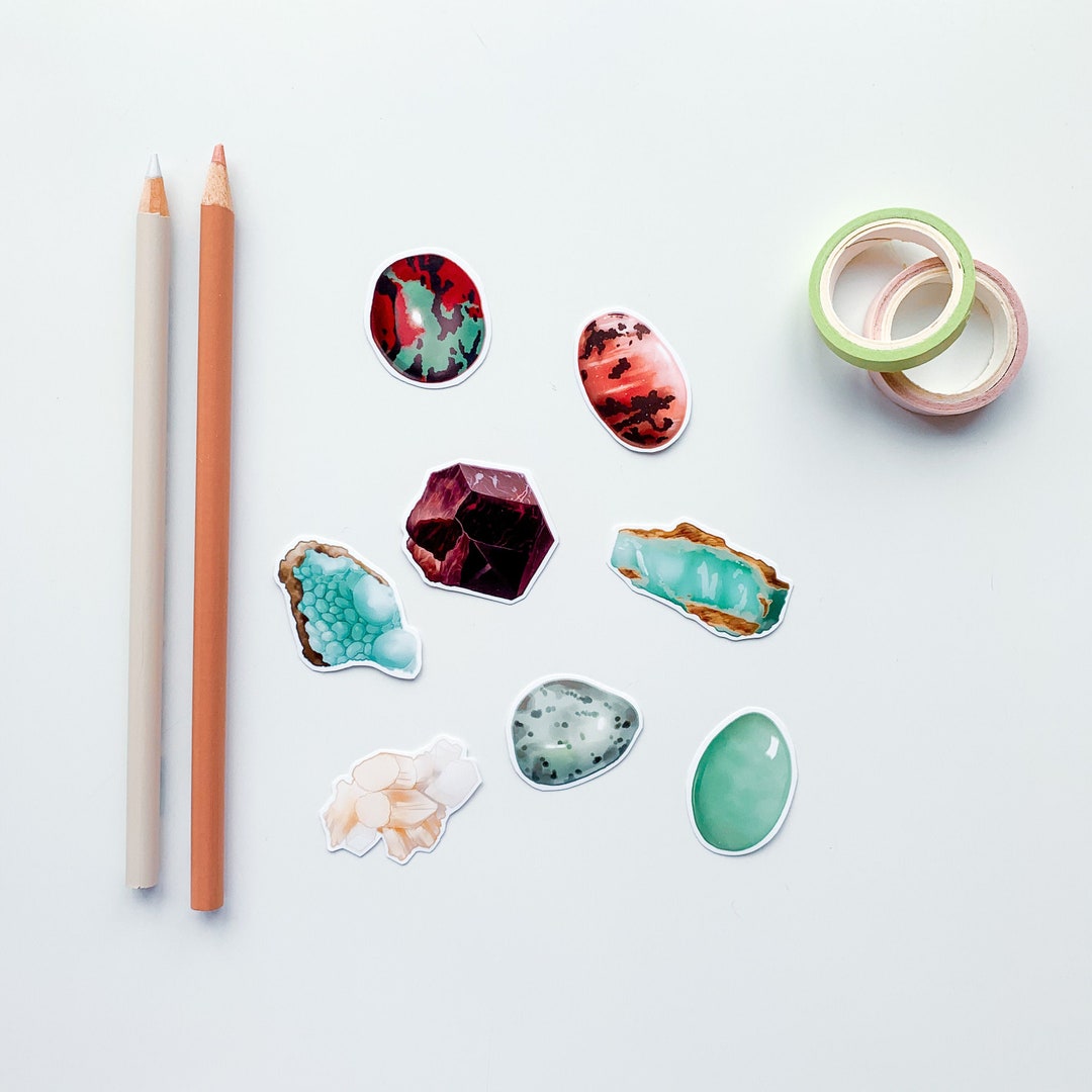 Love Crystals Sticker Set - Cute Sticker Pack - Vinyl Sticker Pack ...