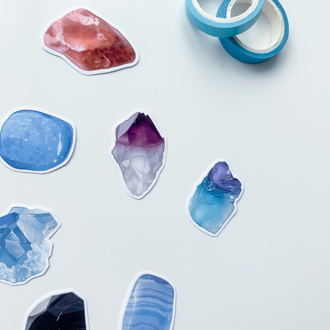 Calming Crystals Sticker Set - Cute Sticker Pack - Vinyl Sticker Pack ...