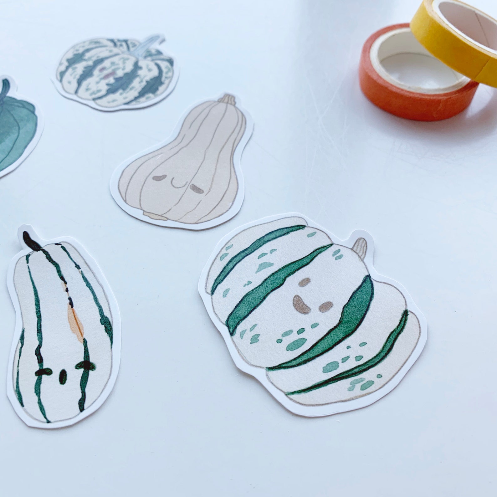 Winter Squash Sticker Set - Cute Sticker Pack - Vinyl Sticker Pack ...