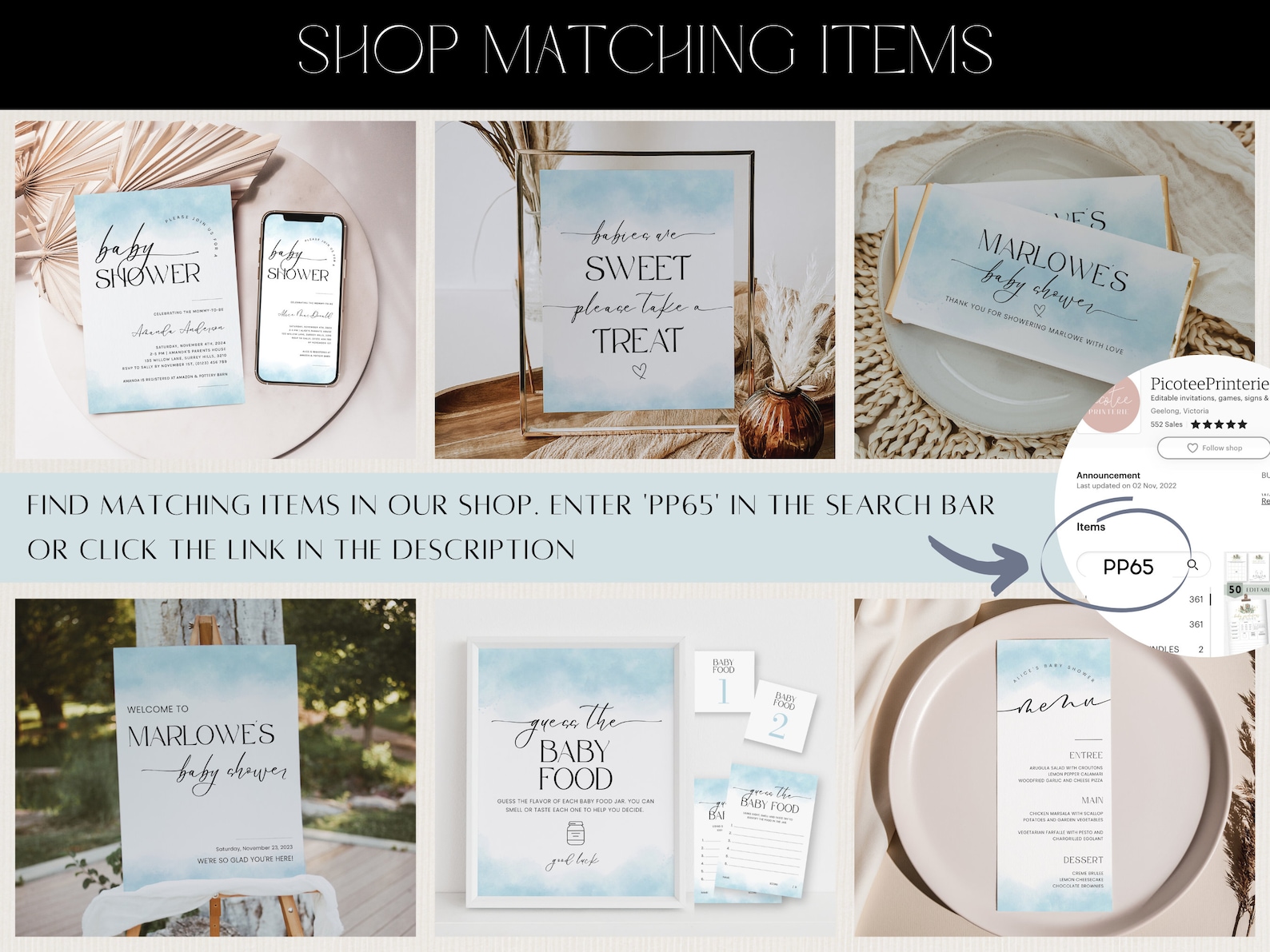Pop It When She Pops Tags Printable, Ready to Pop Sign Template, Blue ...