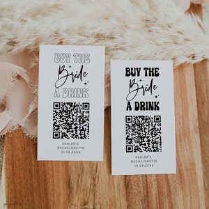 Buy the Bride A Drink Card, Retro Bride Venmo Bachelorette, Hen's Party ...