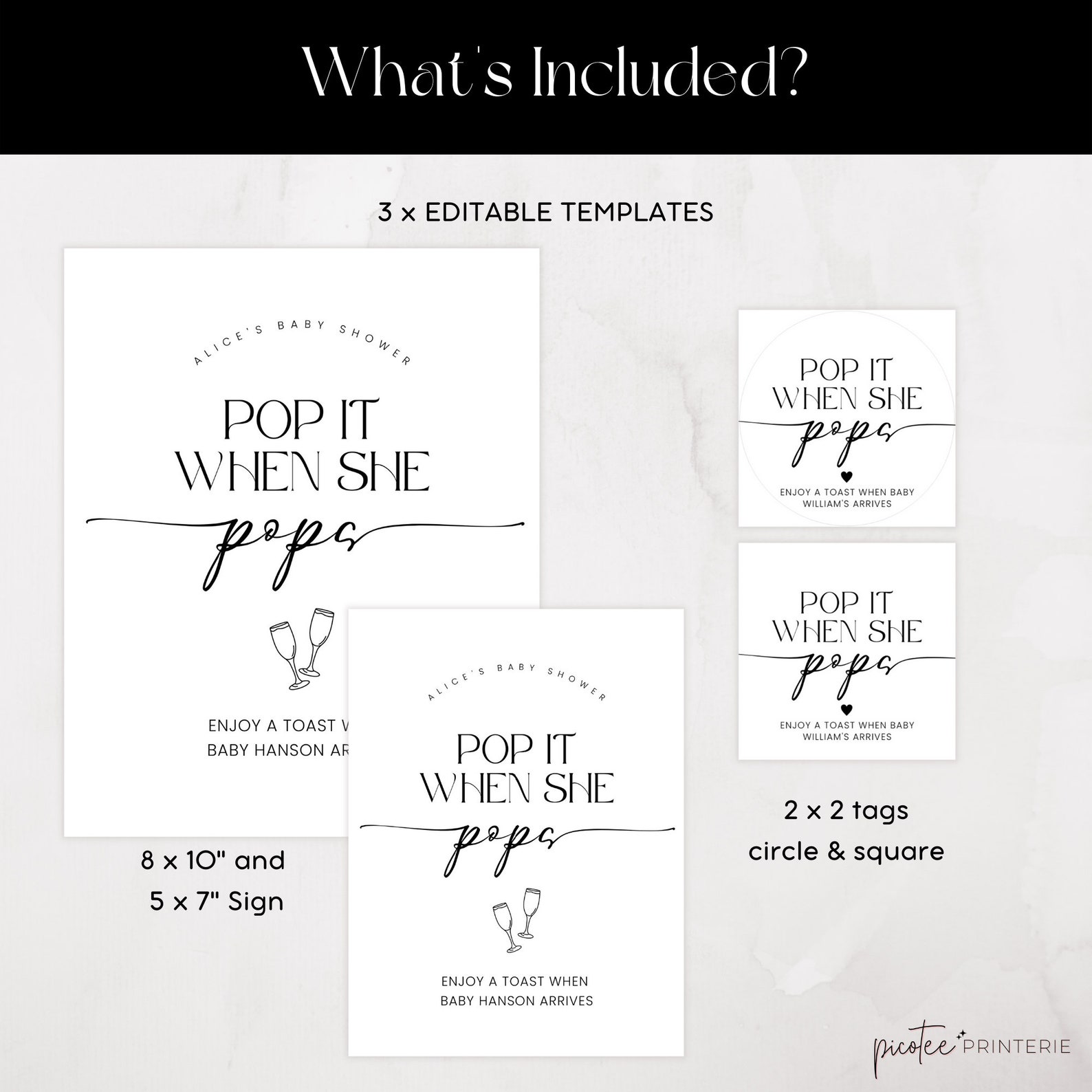 Pop It When She Pops, Baby Shower Favors for Guests Gender Neutral ...