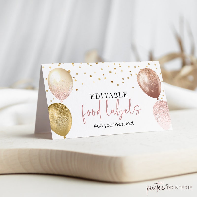 Gold Place Card - Etsy