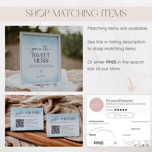 Menu Template Baby Shower, Blue Minimalist Editable Menu Card, Lunch ...