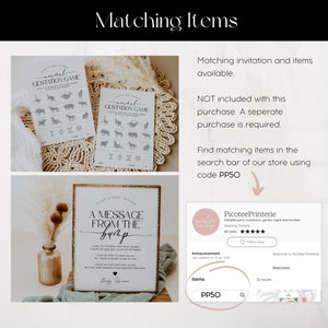 Baby Shower Gift Registry Card With QR Code, Printable Gift Registry QR ...