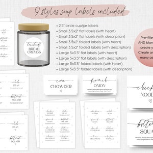 Soup Bar Sign, Chill Bar, Buffet Labels, Winter Baby Shower, Modern ...