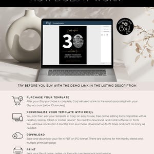 Look Who's 30 Welcome Sign With Photo, Men's 30th Birthday Party ...