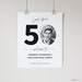 Look Who's 50 Welcome Sign With Photo, Modern Men's 50th Birthday ...