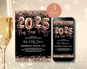 2025 NEW YEARS EVE Invitation - Etsy