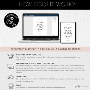 Enjoy Some Food Sign, Minimalist Baby Shower Sign, Printable Food Bar ...