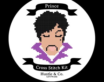 Prince Pop Art Counted Cross Stitch Pattern PDF Down Load 374 - Etsy