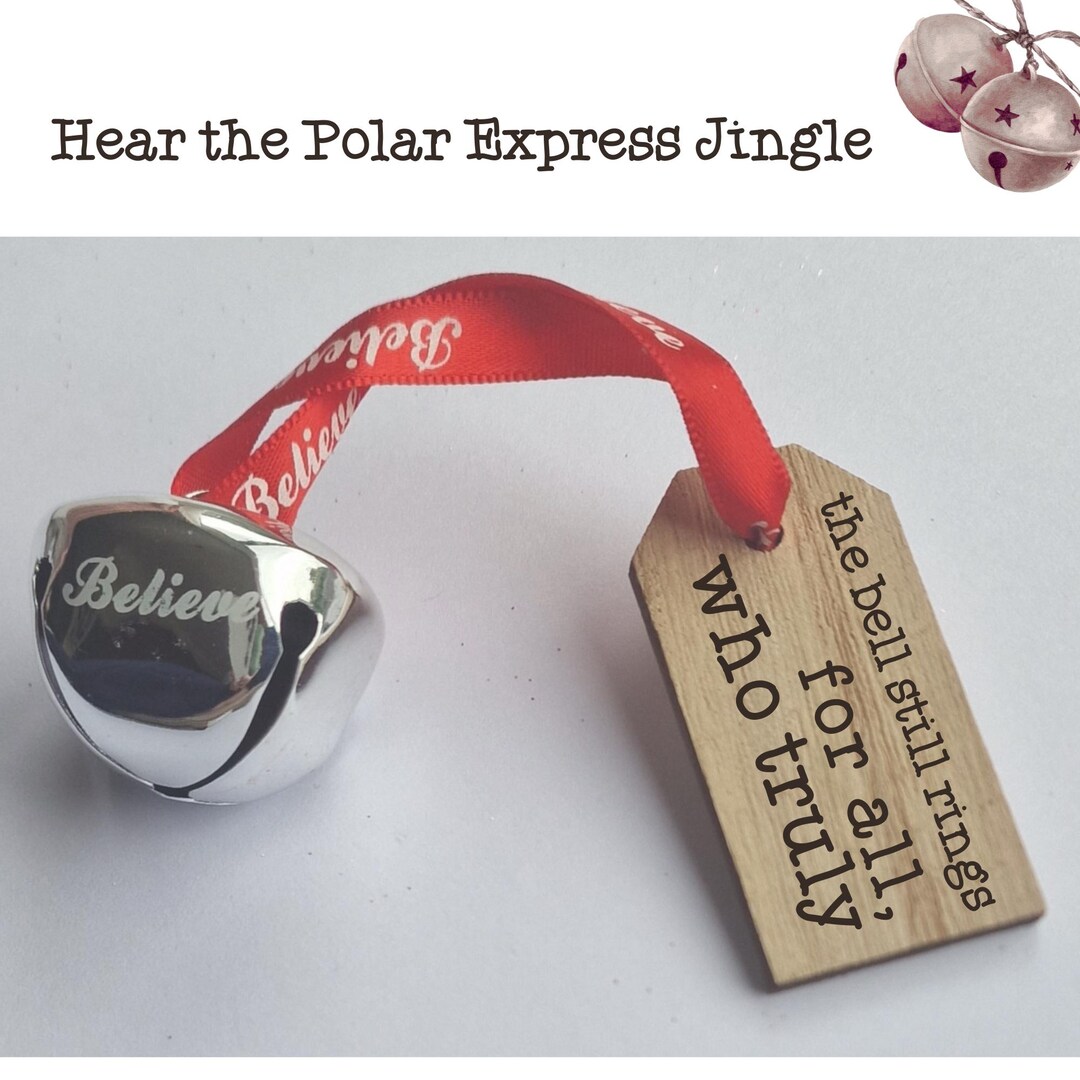 Personalised Christmas Believe Bell: Santa Sleigh Bell, Polar Express ...