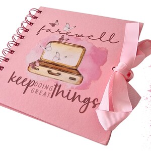 Personalised Farewell Scrapbook: Goodbye Gift, Retirement Guest Book ...