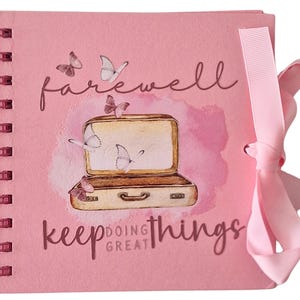 Personalised Farewell Scrapbook: Goodbye Gift, Retirement Guest Book ...