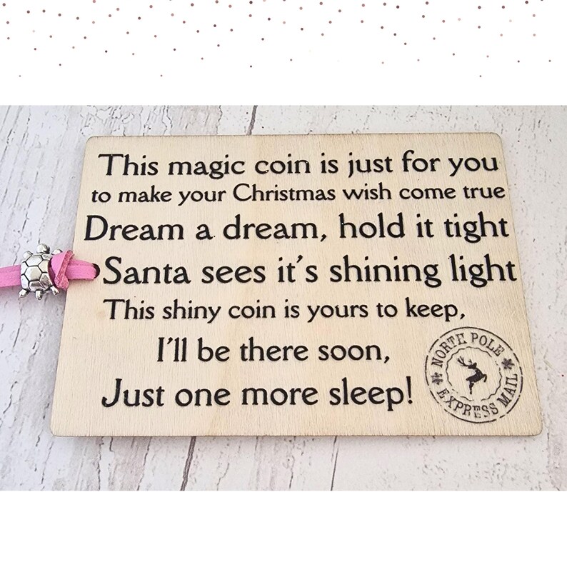 Personalised Christmas Keepsake Bundle: Magic Key, Wishing Coin ...