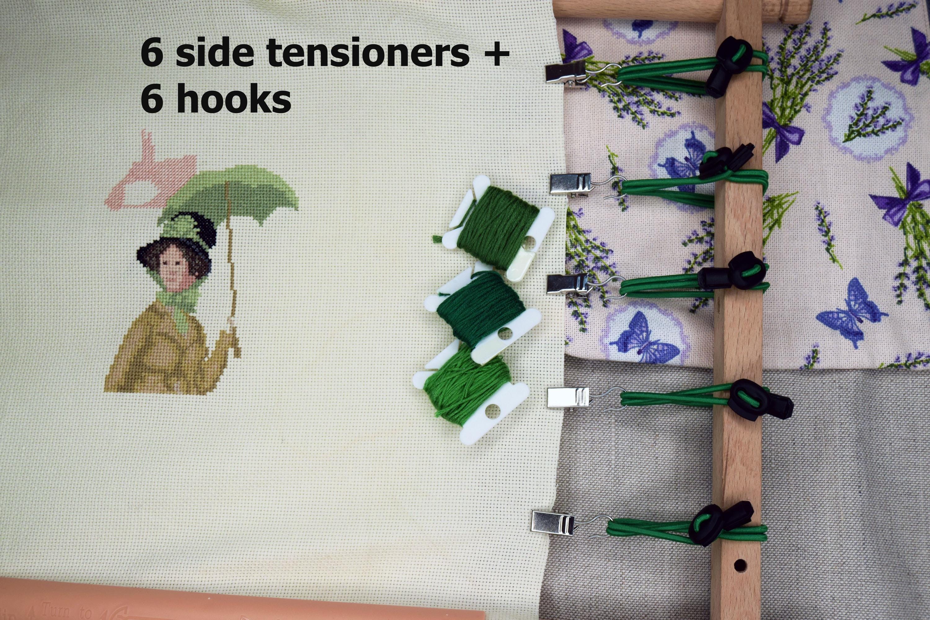 Side Tensioners for Cross Stitch Frames – Adjustable Fabric Clips for ...