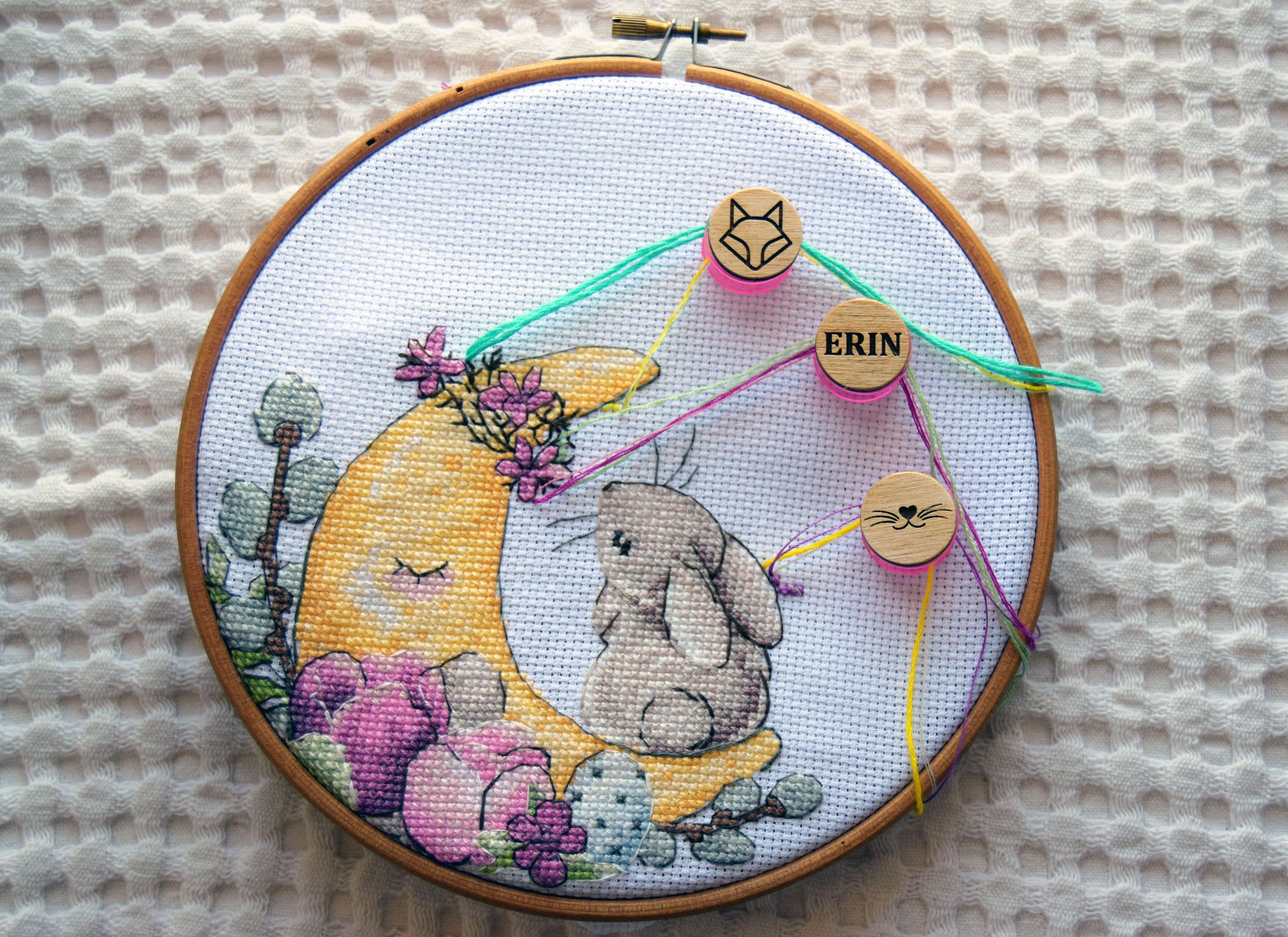 Magnetic Bobbins for Cross Stitch Kit Embroidery Tensioners Floss ...