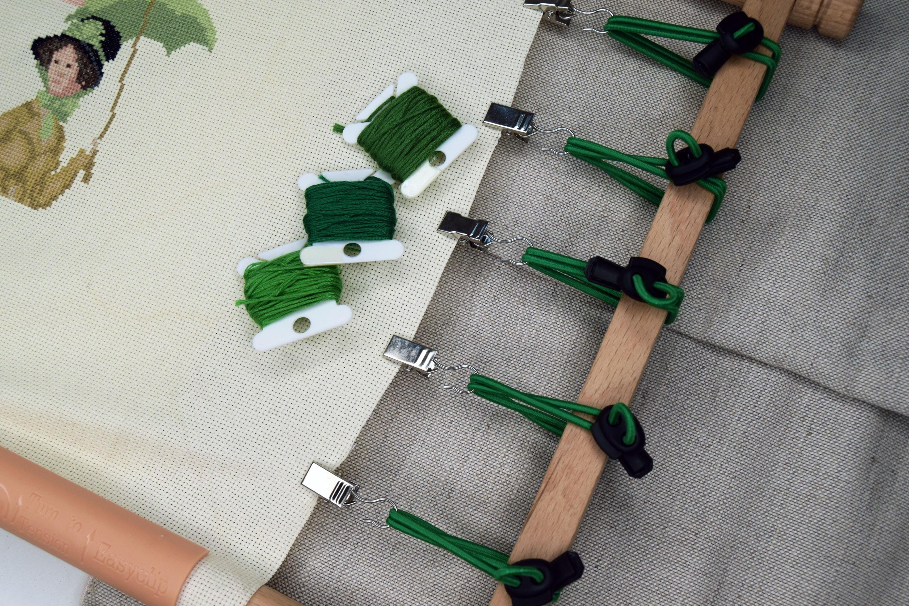 Side Tensioners for Cross Stitch Frames – Adjustable Fabric Clips for ...