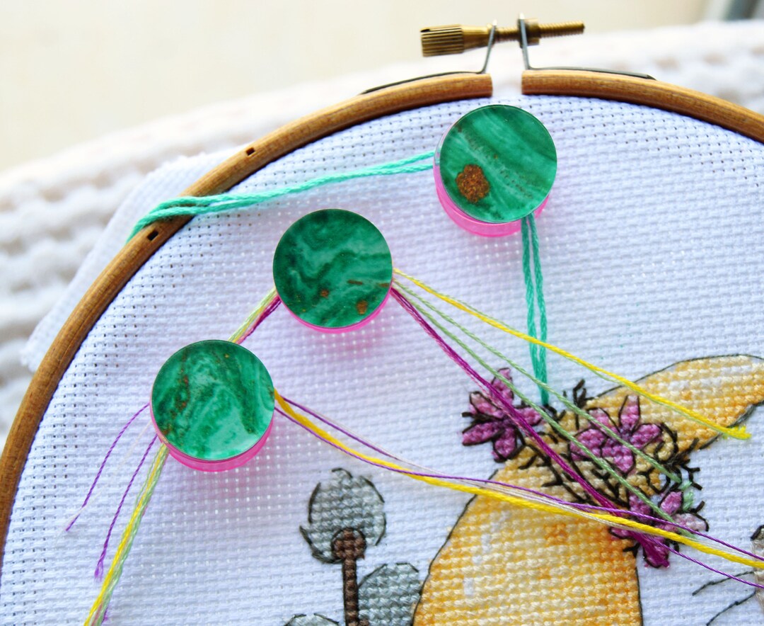 Embroidery Bobbins for Cross Stitch Kit 3 Pcs - Magnetic Tensioners ...