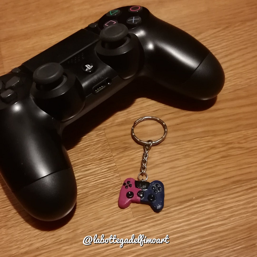 Two Players One Console Joystick Keychain - Etsy