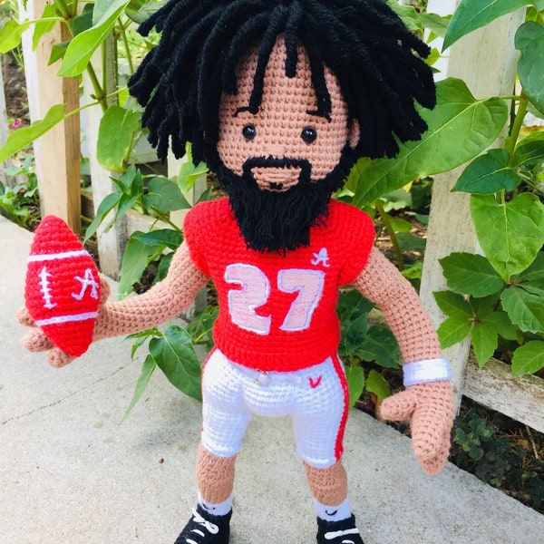 Crochet Football Player - Etsy