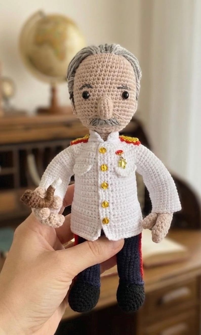 Joseph Stalin Collectible Amigurumi Art Doll | Soviet Union History ...