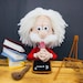 Albert Einstein Crochet Decor, Handknitted Scientist Doll, Physicist ...