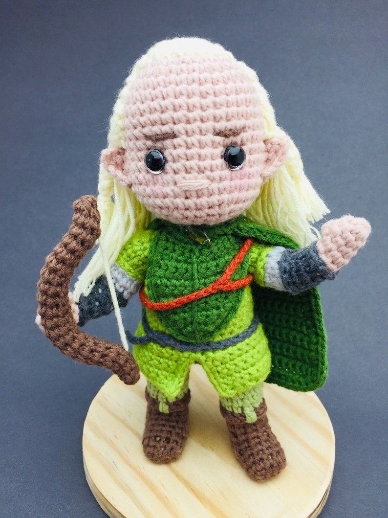 Legolas Tiny Crochet Doll Legolas Plushie Lord of the Rings - Etsy