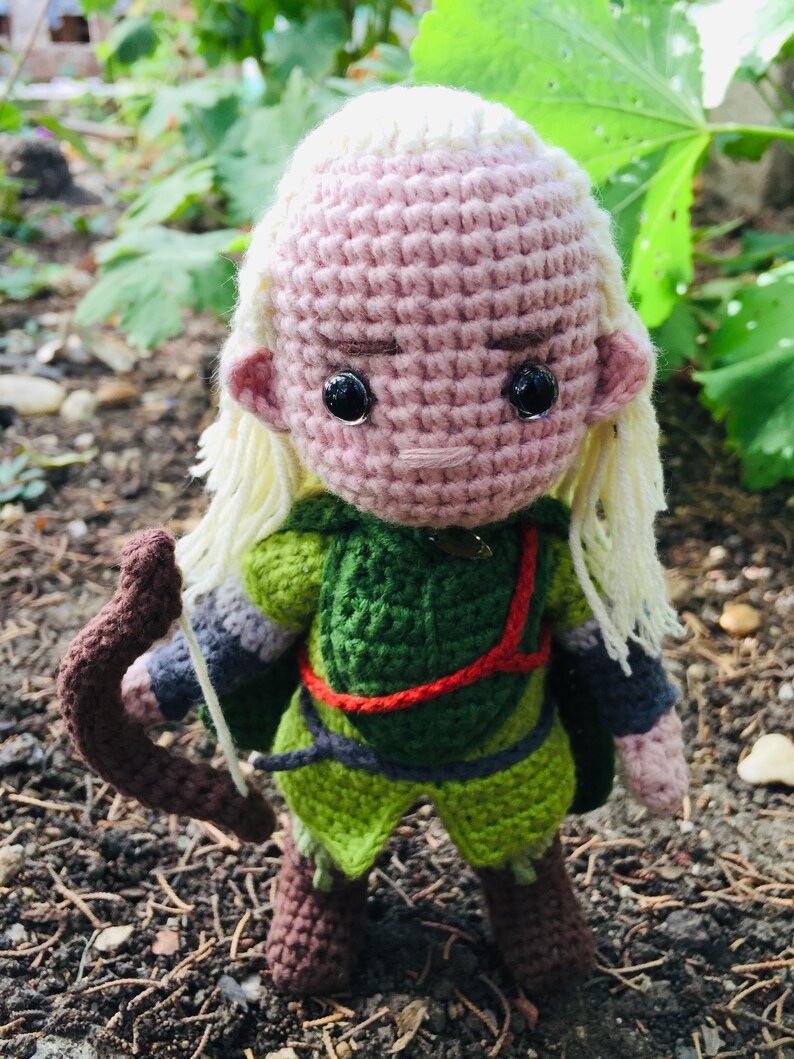Legolas Tiny Crochet Doll Legolas Plushie Lord of the Rings - Etsy