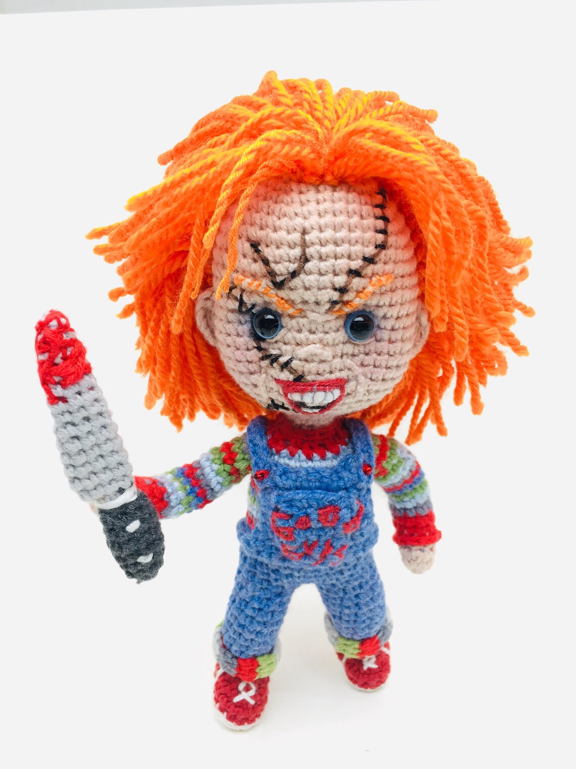 Evil Doll Chucky Decor Crochet Chucky Figurine Amigurumi | Etsy