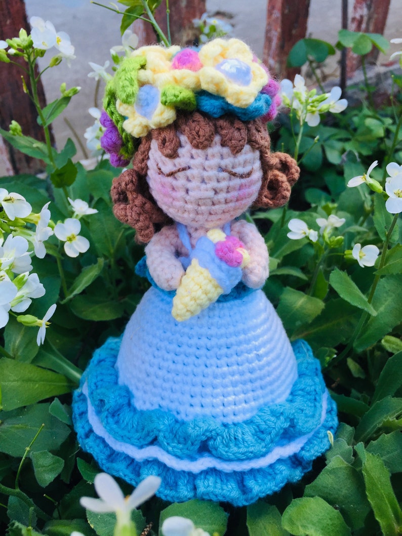 Crochet Bouquet Princess Reversible Doll Creative Proposal - Etsy