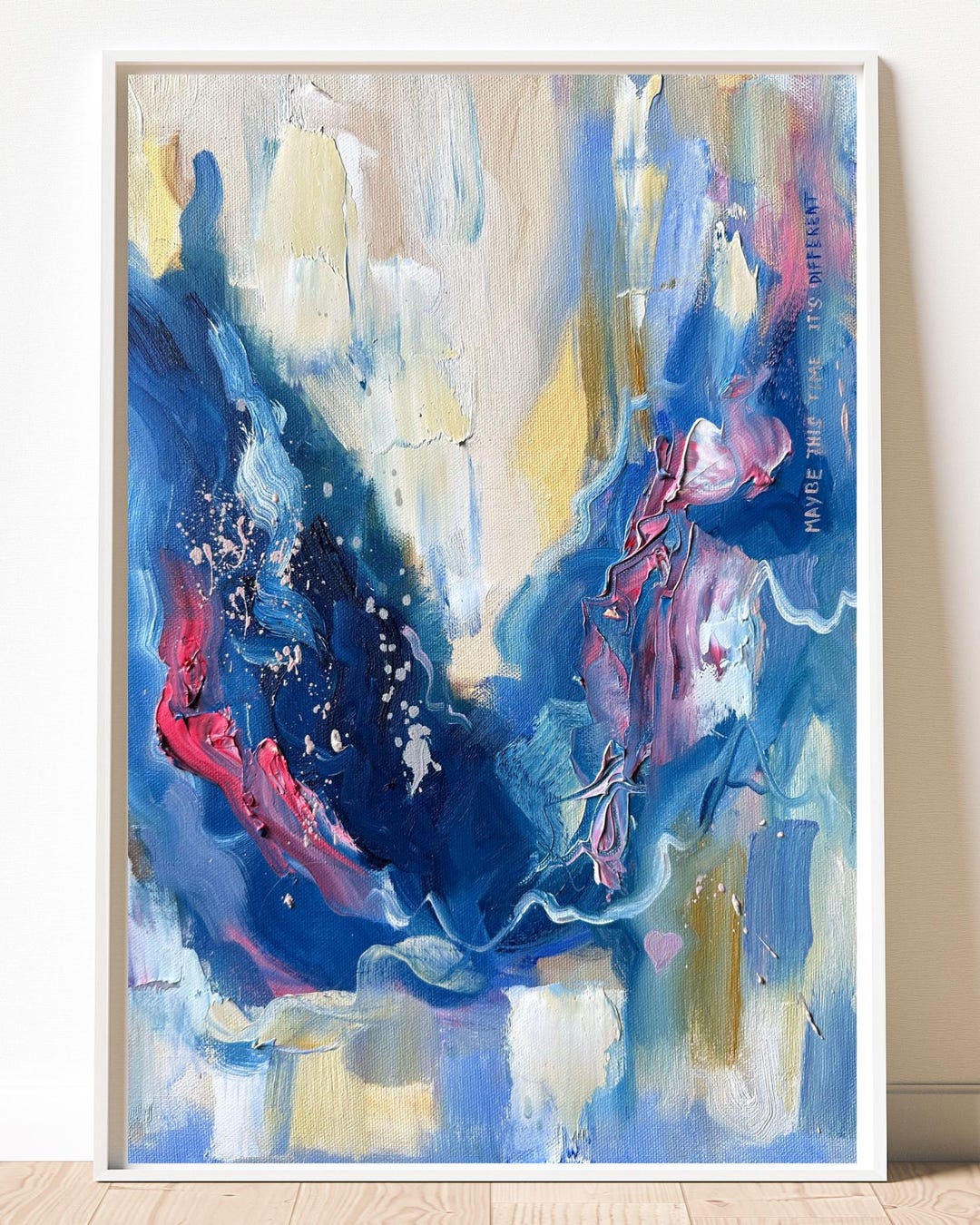 Abstract Oil Painting, Personal Growth Art, Mental Health Painting ...