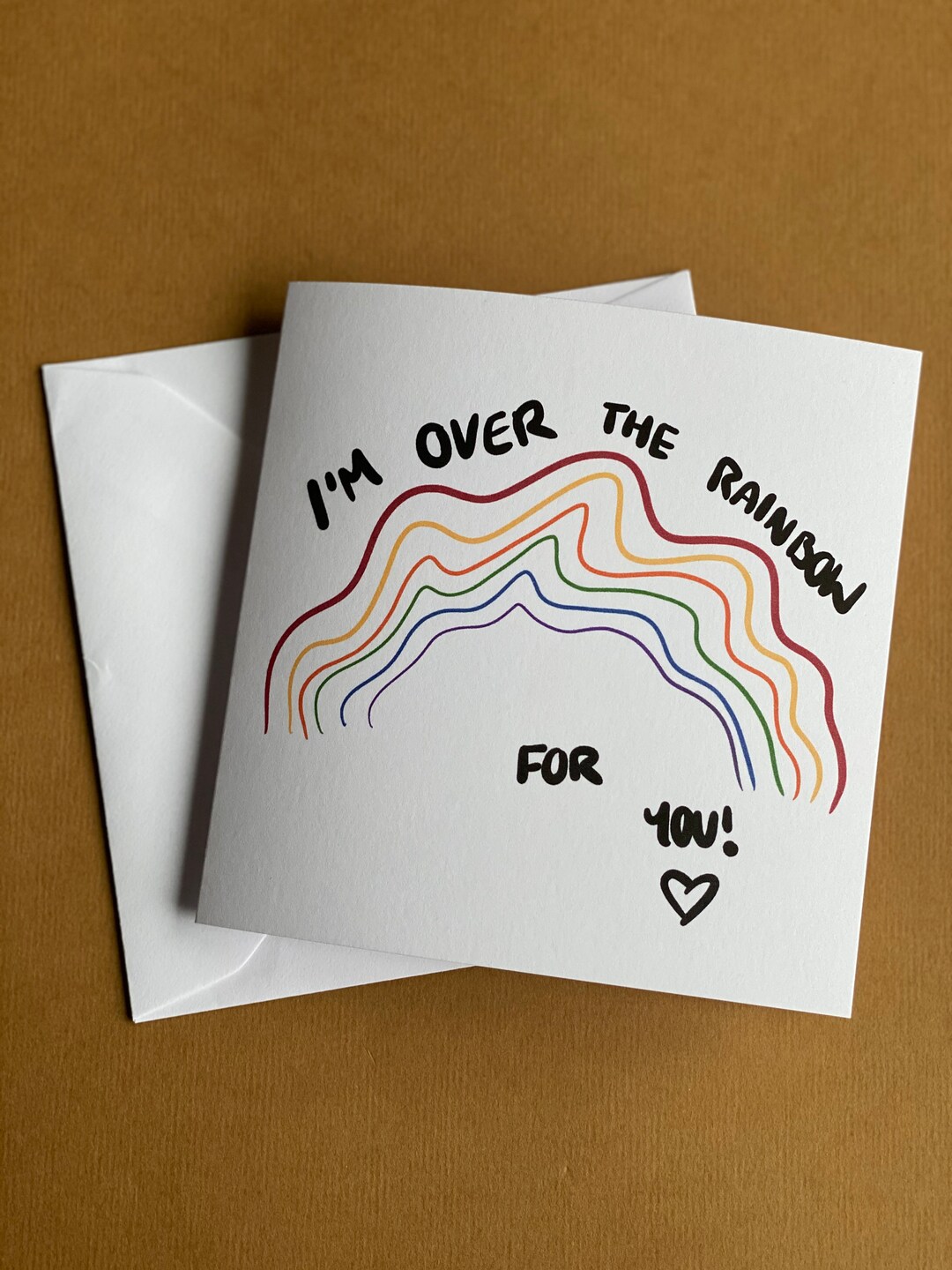 I'm Over the Rainbow for You Card Valentines Day Cards - Etsy