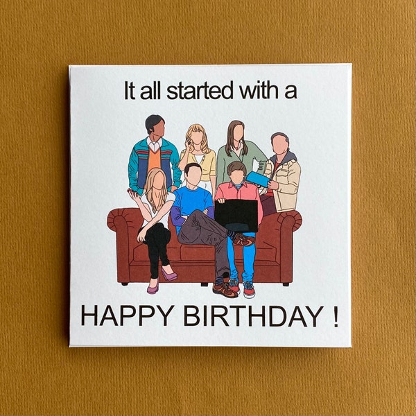 Big Bang Theory Card - Etsy UK