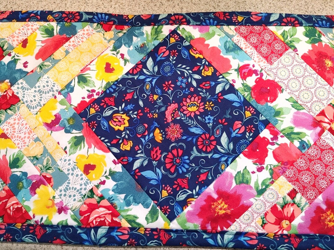 Small Desk Runner- Primary Colors - Etsy