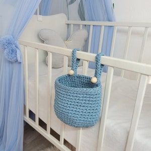 Crib Basket Organizer, Hanging Basket for Toddler, Home Décor, Storage ...
