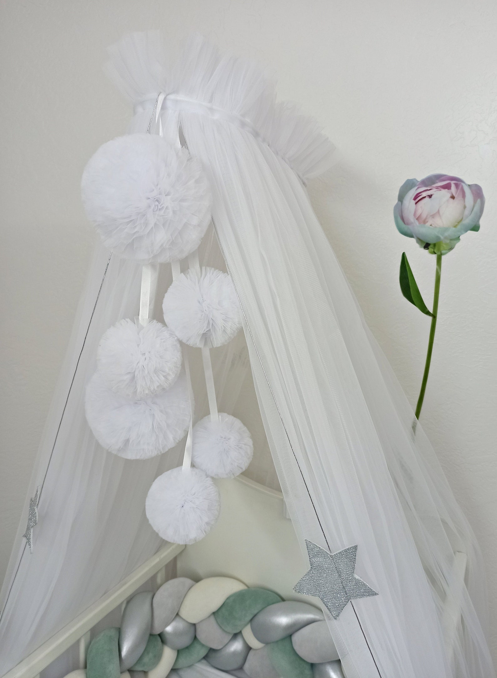 Bed Tulle Canopy for Nursery Kids Hanging Tent for Bedroom - Etsy