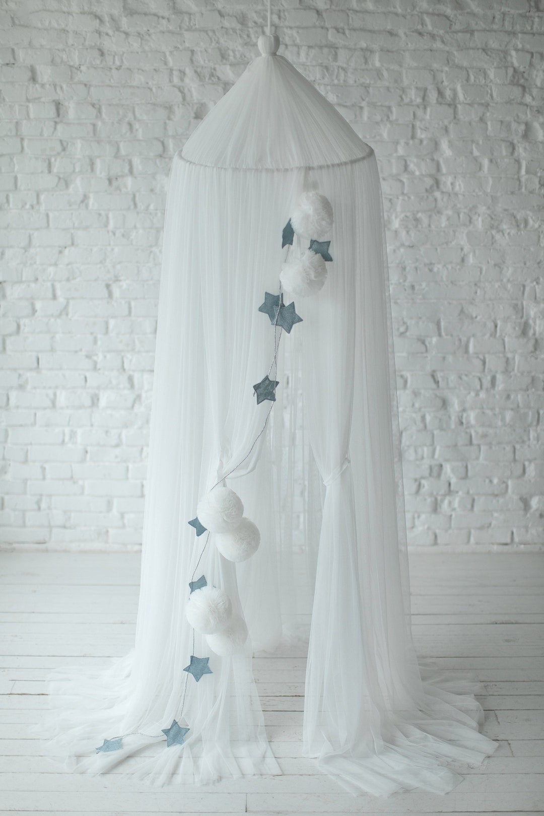 Custom Kids Canopy, Nursery Canopy Attachment for Crib, Princess ...