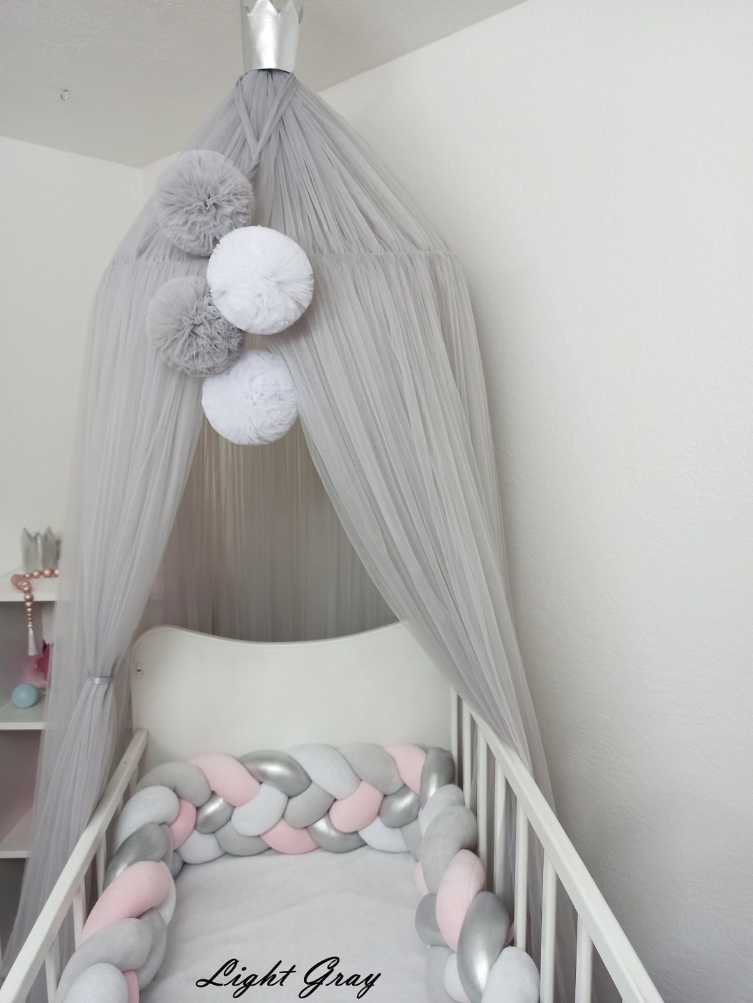 Bed Canopy, Baby Tulle Canopy, Crib Baldachin, Playroom Canopy ...