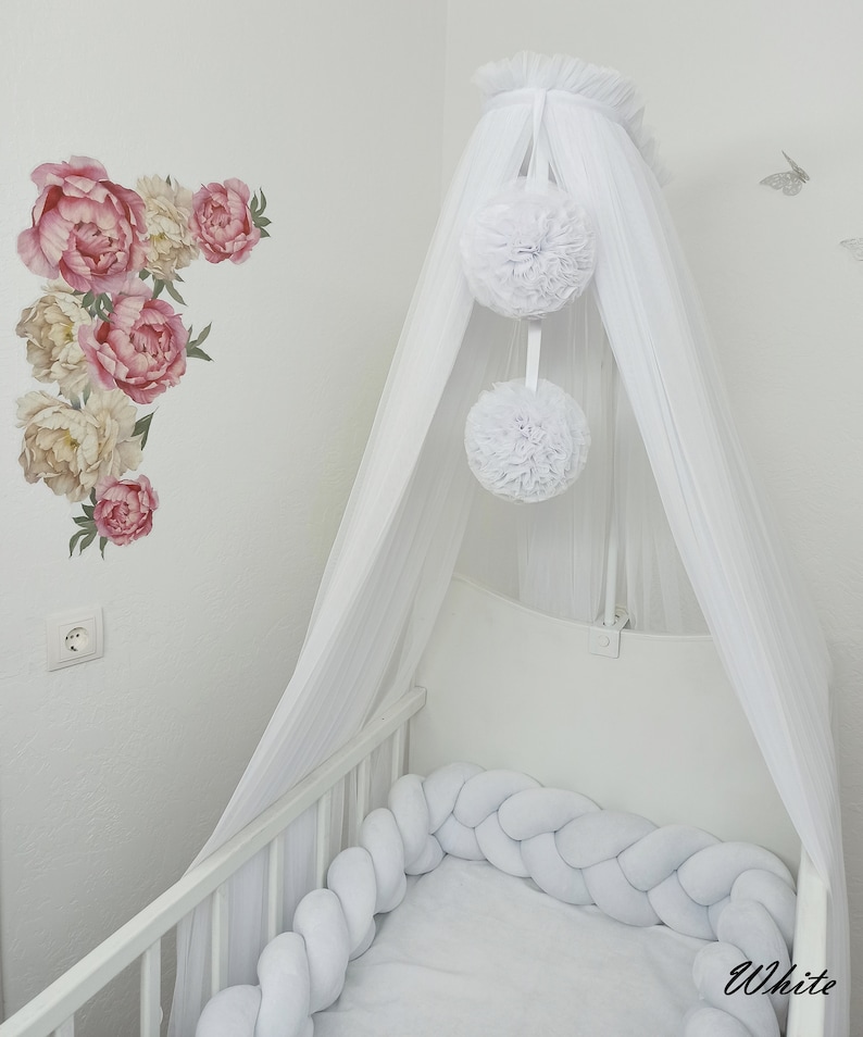 Bed Tulle Canopy for Nursery With Stand Kids Hanging Tent for - Etsy