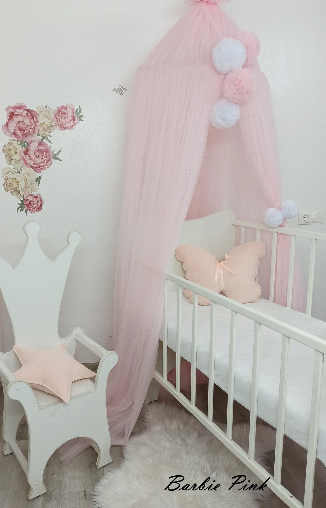 Fairy Canopy Bed, Princess Room Canopy, Play Canopy for Nursery, Kids ...