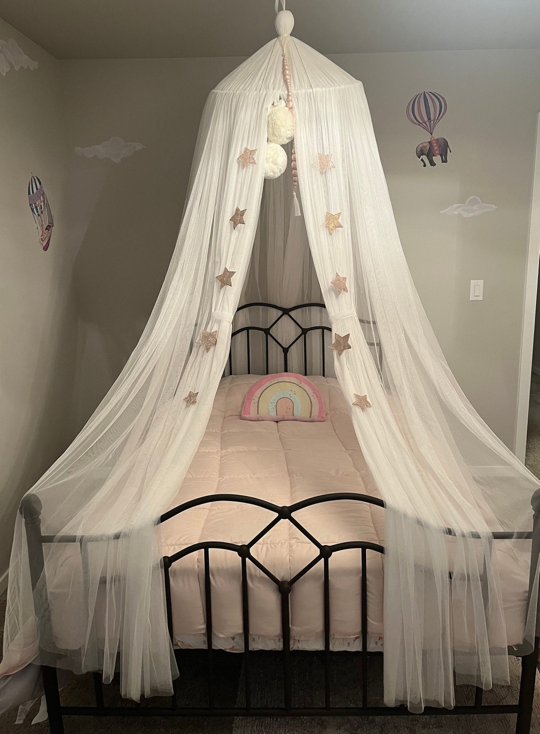 Play Canopy Extra Large, Big Luxury Canopy With Pompoms, Custom Canopy ...