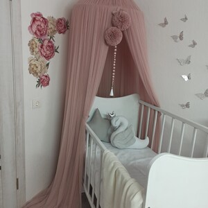 Princess Pink Canopy Nursery, Custom Ceiling Canopy, Nursery Canopy ...