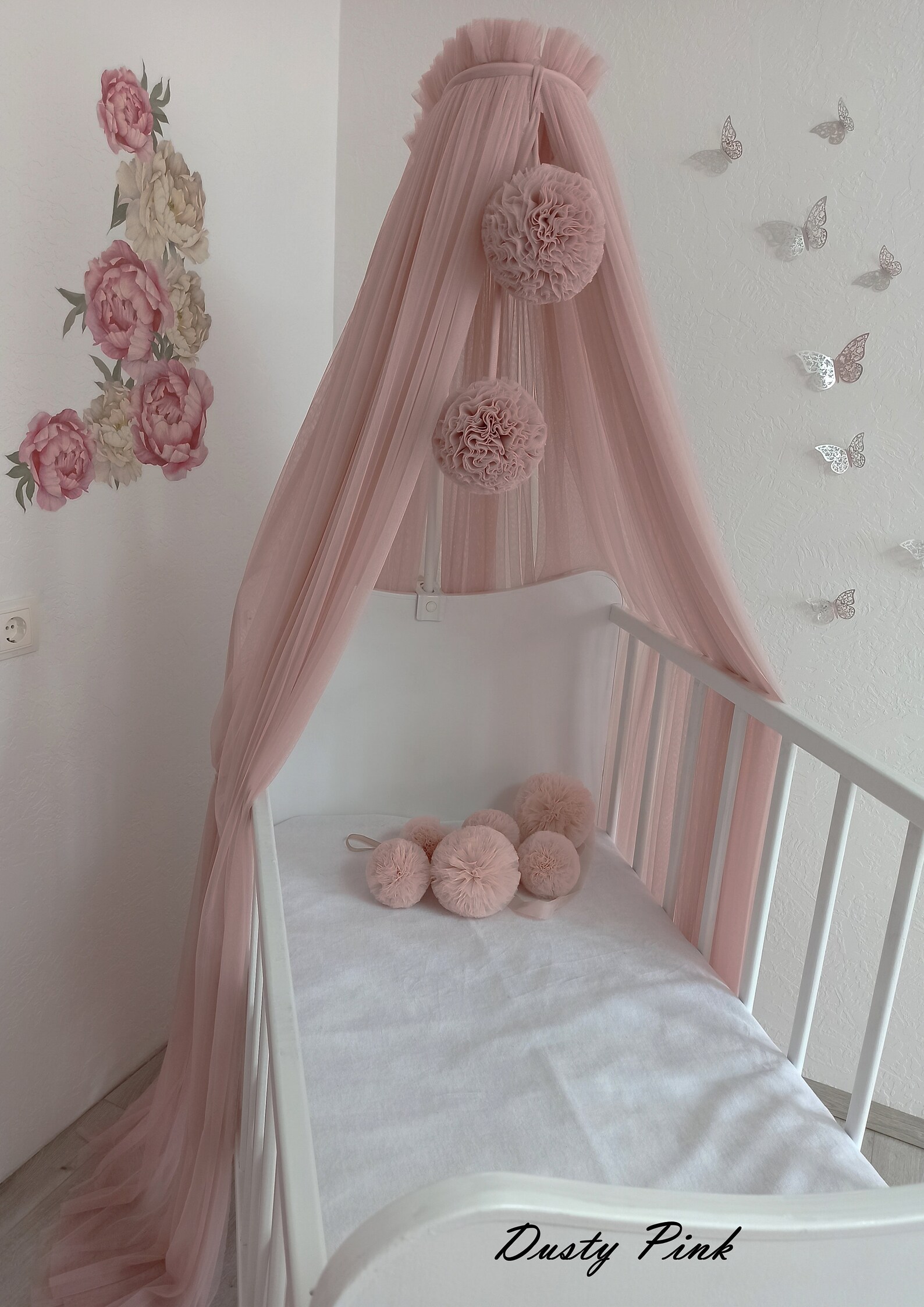 Bed Tulle Canopy for Nursery With Stand Kids Hanging Tent for - Etsy