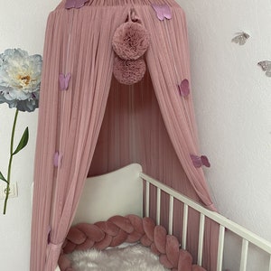 Hanging Ceiling Canopy for Kids, Play Canopy With Pompom, Princess ...