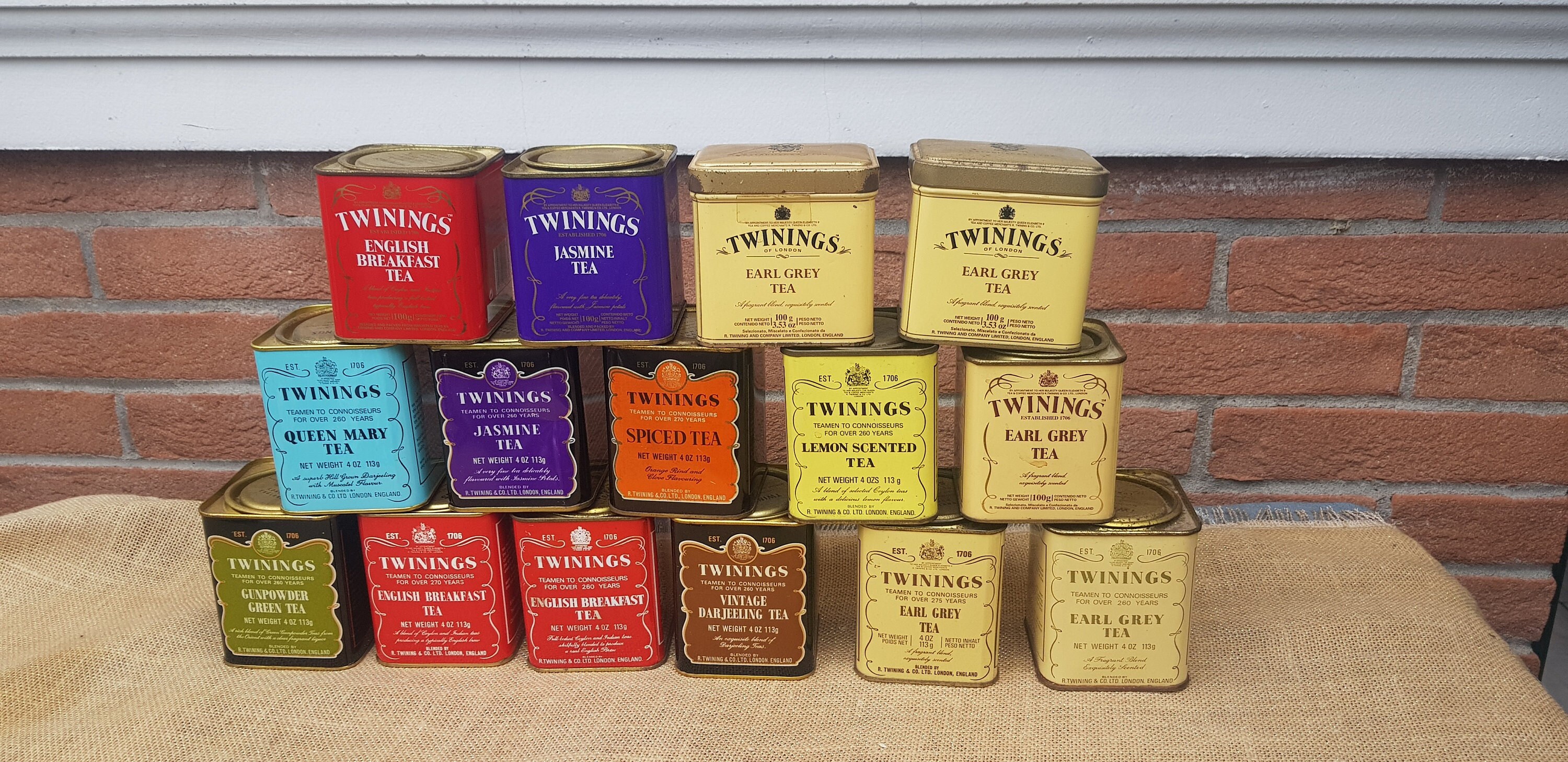 Twinings Tea Bulk of 15 Tin Cans Collectible Vintage 1970 80s Rare - Etsy