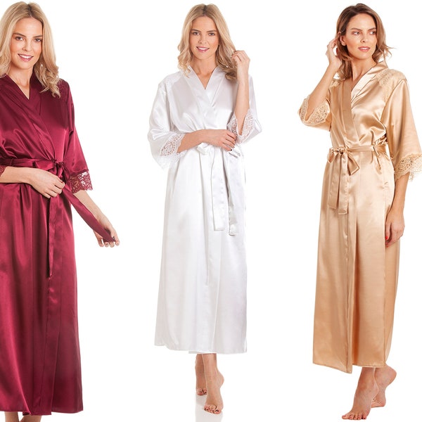 Satin Dressing Gown - Etsy UK