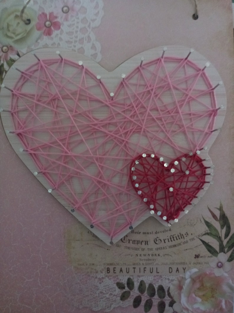 Heart String Art - Etsy